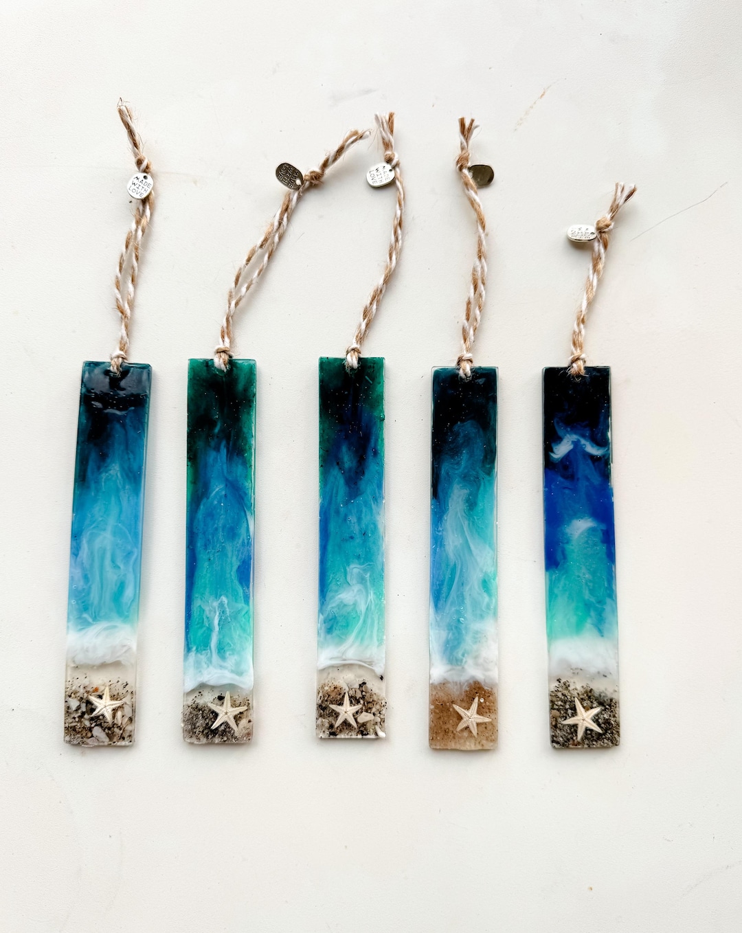 Ocean Resin Bookmark - Etsy