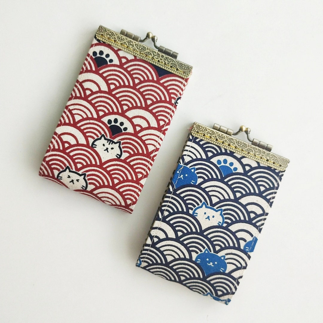 Women Cat Theme Card Holder Cat Card Holder Japanese Kitten Card Holder ...