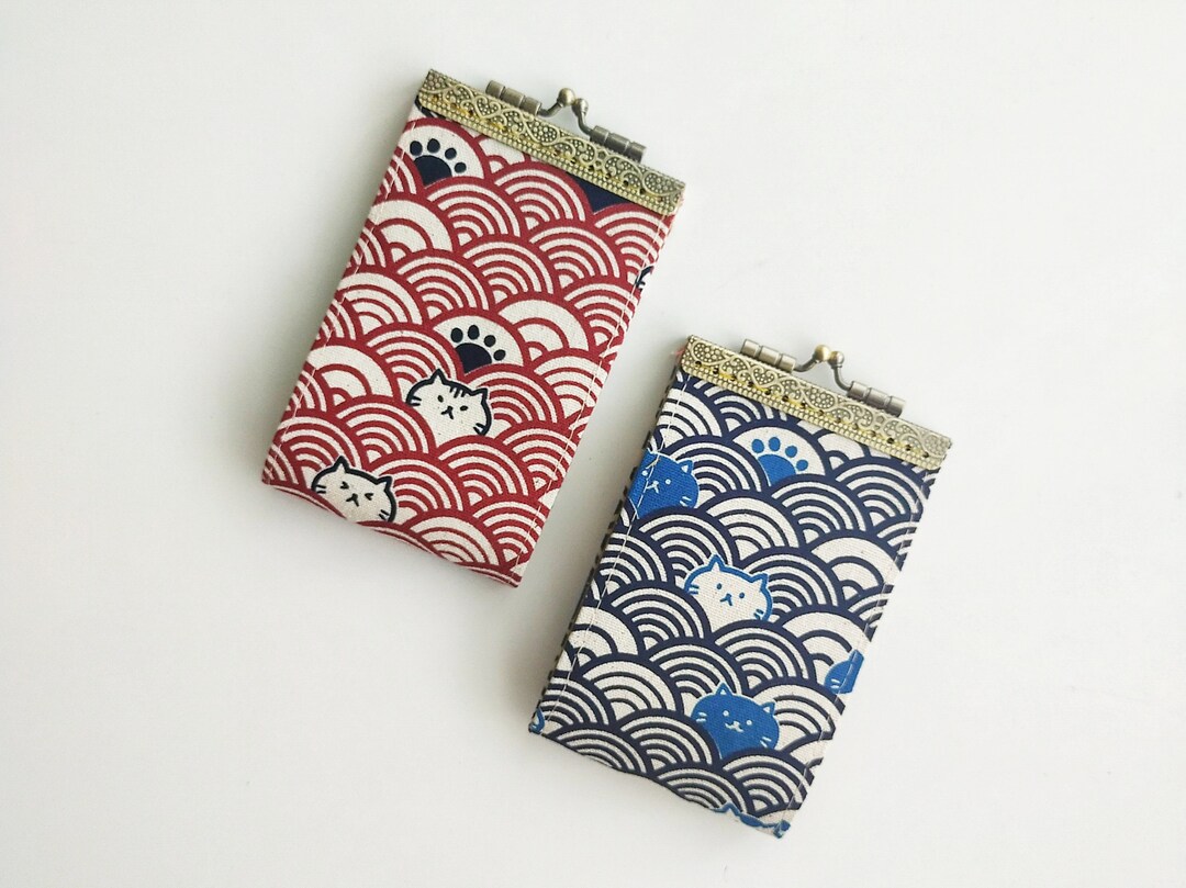 Women Cat Theme Card Holder Cat Card Holder Japanese Kitten Card Holder ...