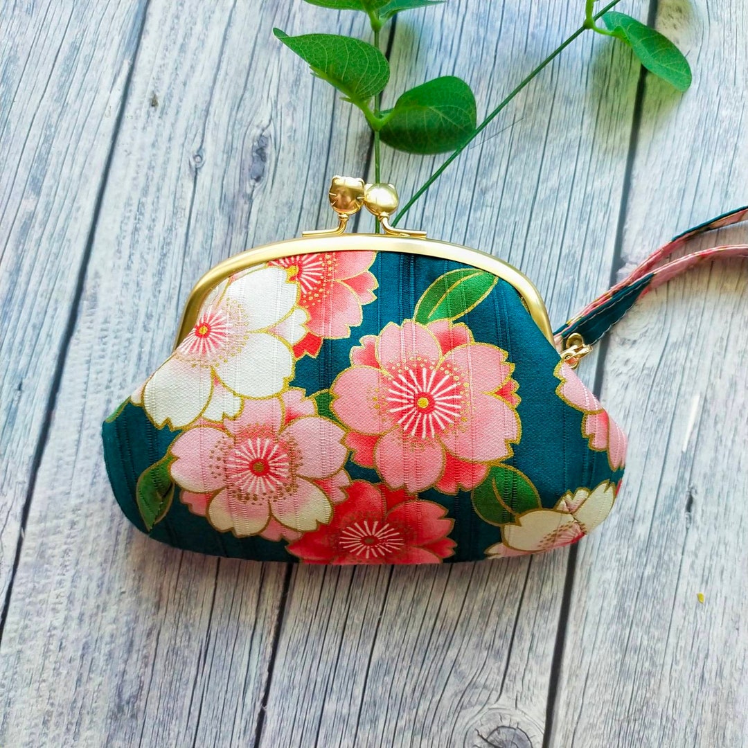 Twin Metal Frame Change Purse, Kiss Lock Purse, Metal Frame Purse ...
