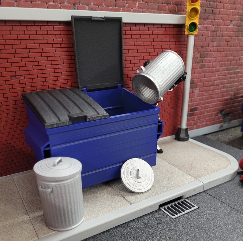 1:18/4 Inch Scale Dumpster Unpainted - Etsy