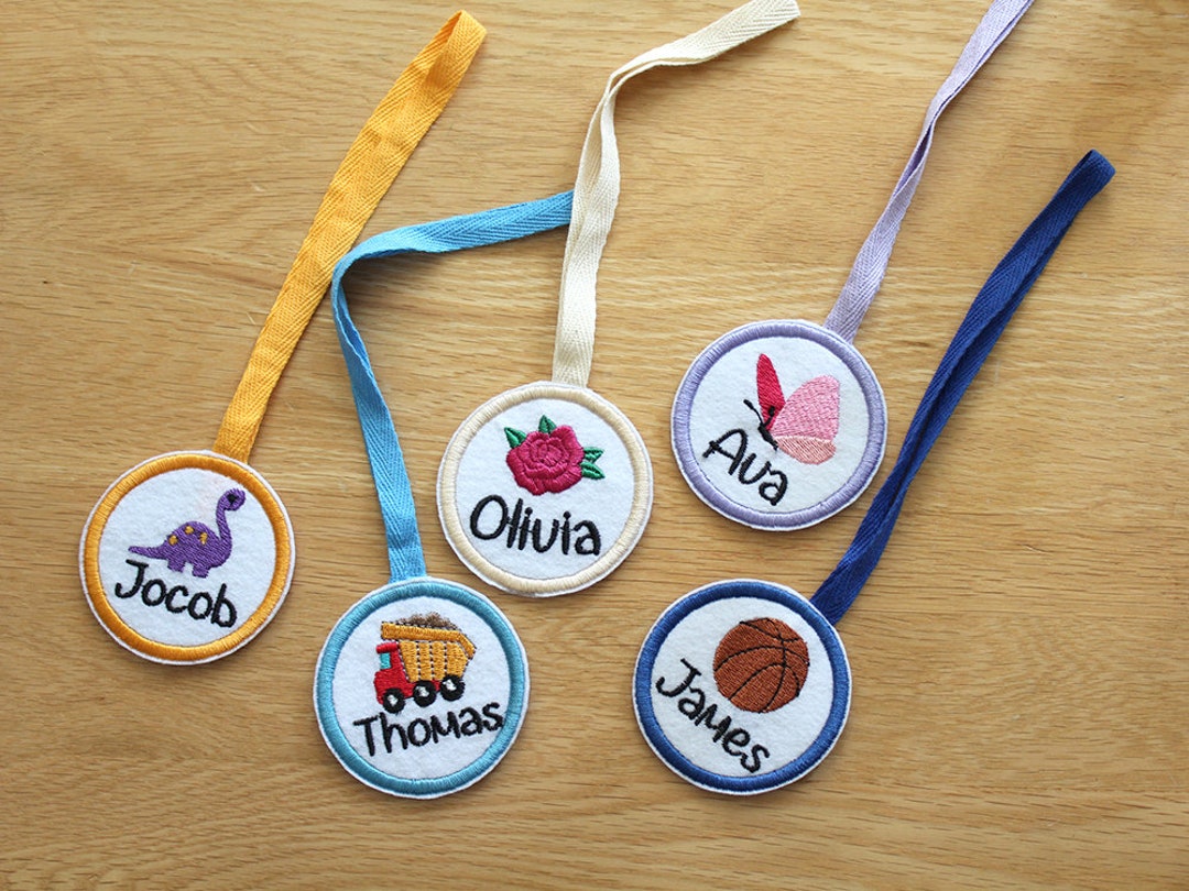 Personalized Embroidered Name Tags Back to School Name Tag - Etsy
