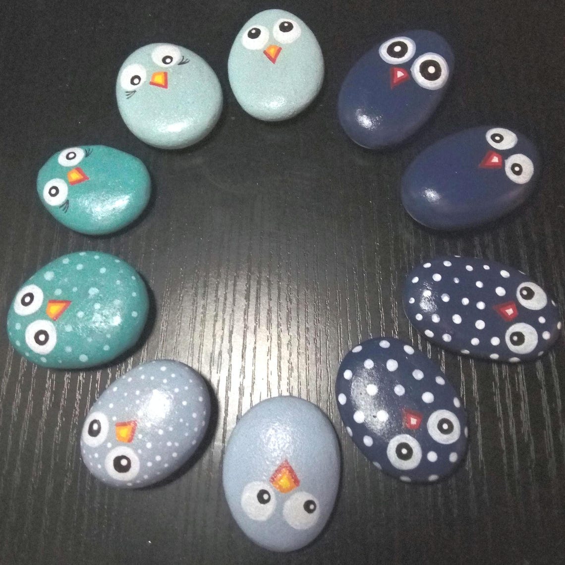 Bird Chick Painted Rocks - Etsy
