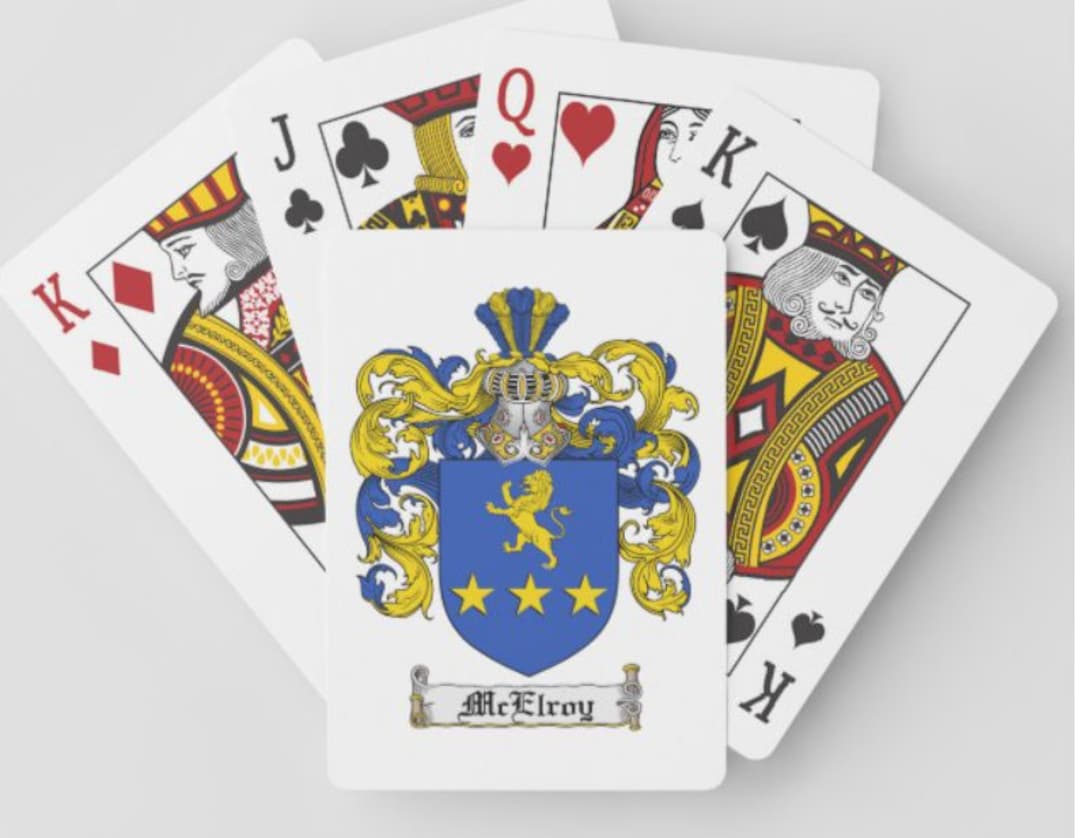 Coat of Arms Playing Cards, Heraldry Family Crest Playing Cards ...