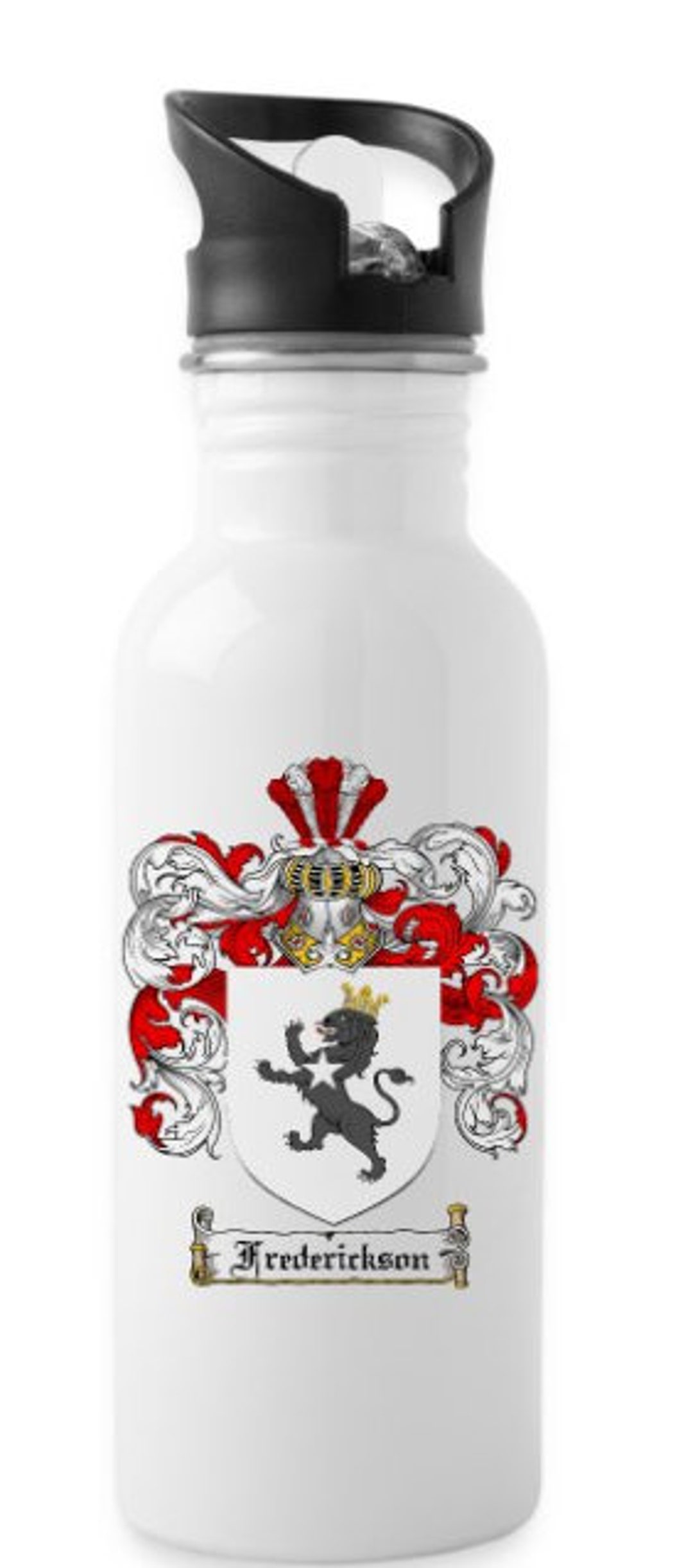 Coat of Arms Water Bottle Heraldry Water Bottle Family - Etsy