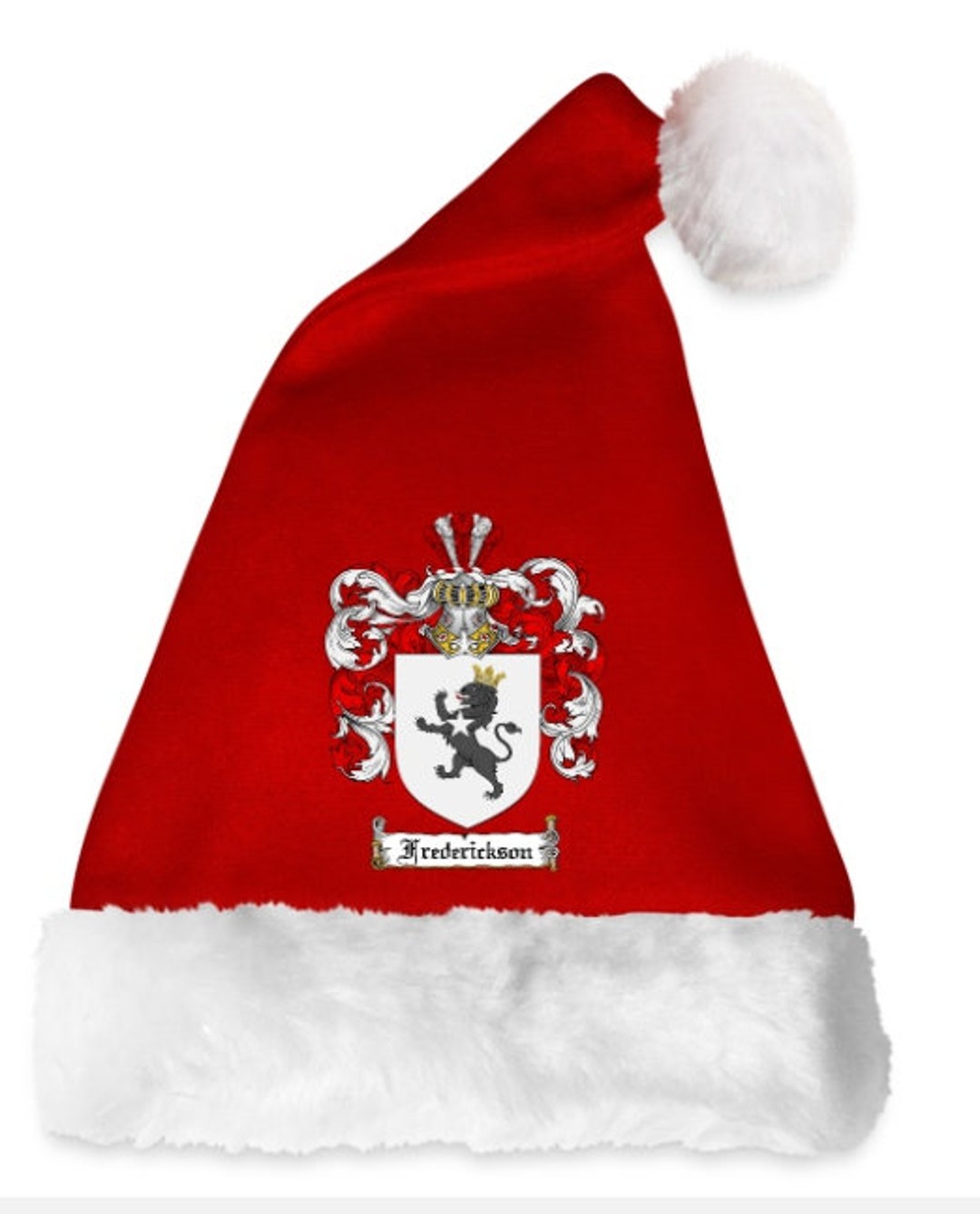 Custom Coat of Arms Santa Hat, Coat of Arms Christmas Hat, Heraldry Hat ...