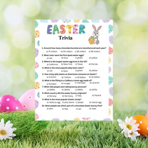 Easter Trivia Game - Printable Easter Activity for Kids & Adults, Fun ...