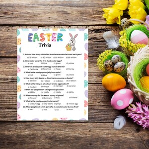 Easter Trivia Game - Printable Easter Activity for Kids & Adults, Fun ...