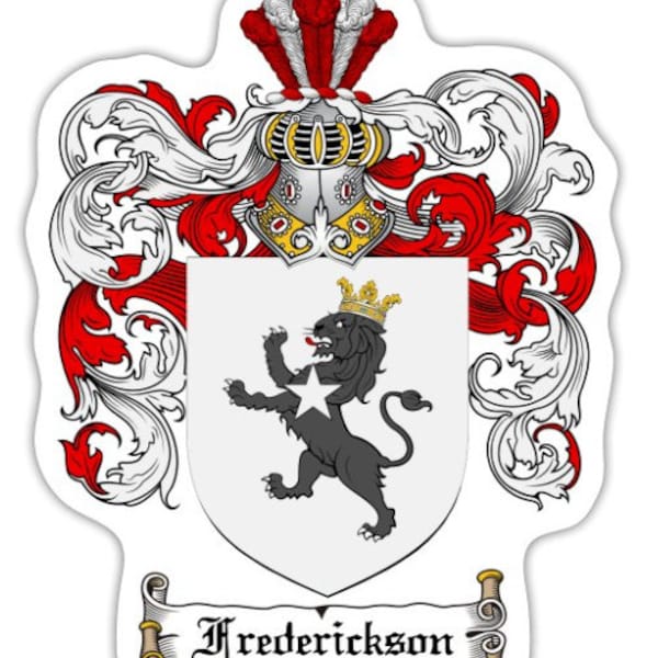 Family Coat of Arms Decal - Etsy