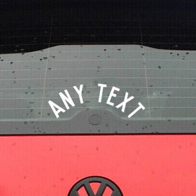Curved Text Decals - Etsy