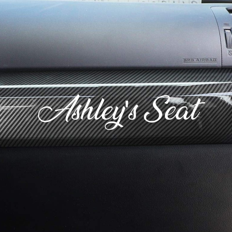 Custom Name Seat Sticker - Etsy