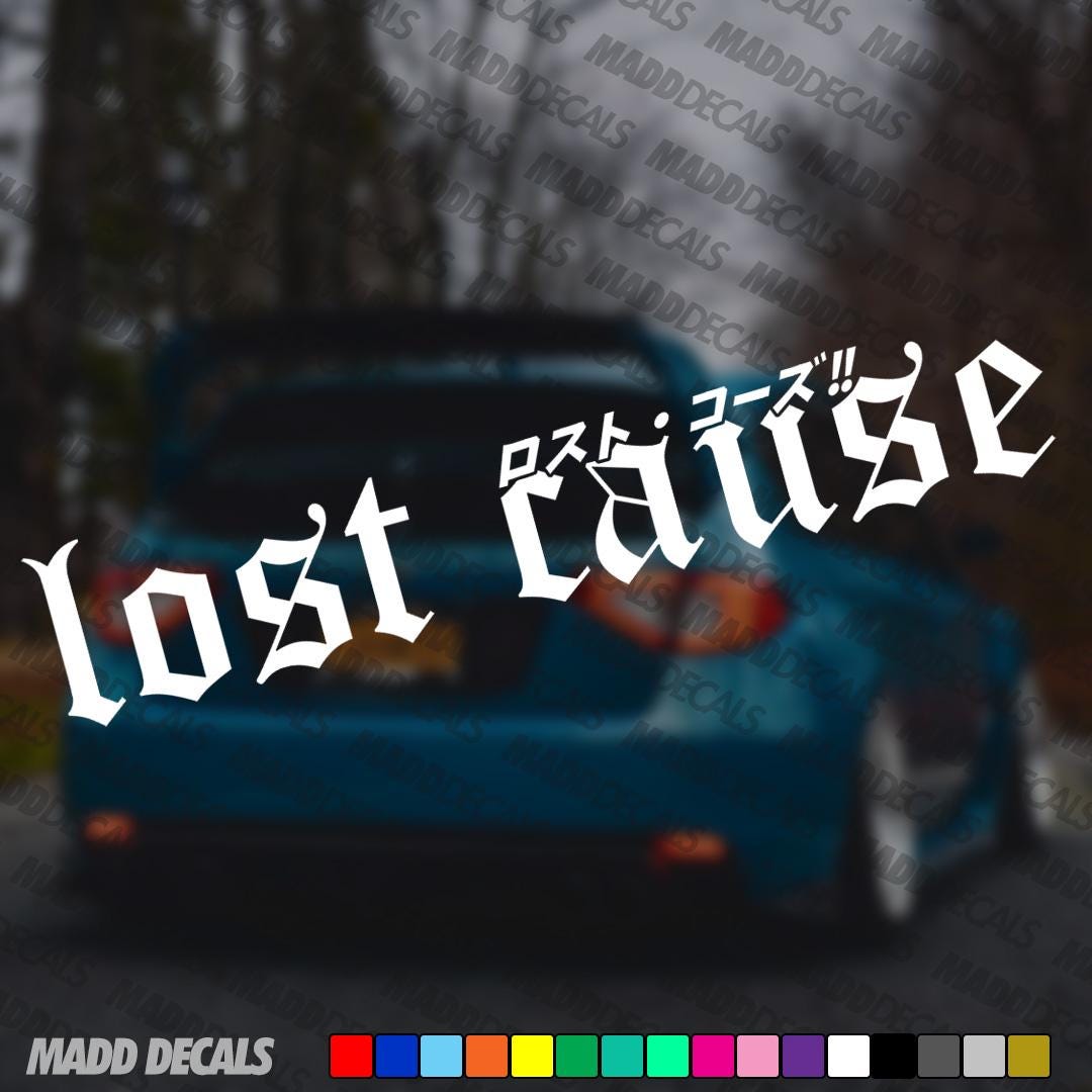 Outcast Decal Banner Windshield Window Sticker JDM Japan Inspired ...