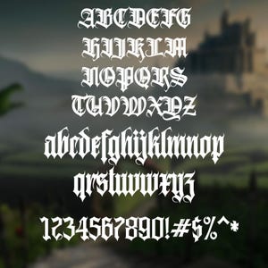 Gothic Font Custom Text Decal Sticker Custom Name Vinyl Die Cut Tattoo ...