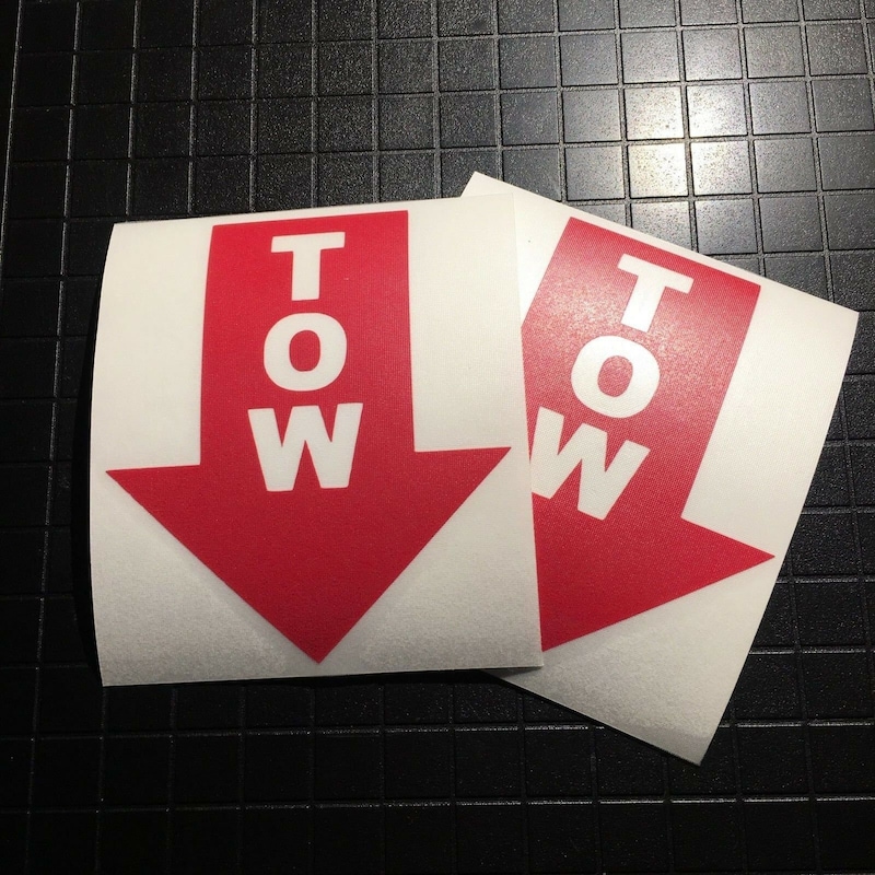 Custom Towing Sticker - Etsy