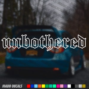 Unbothered Decal Windshield Banner Sticker JDM Sad Boyz Car Window ...