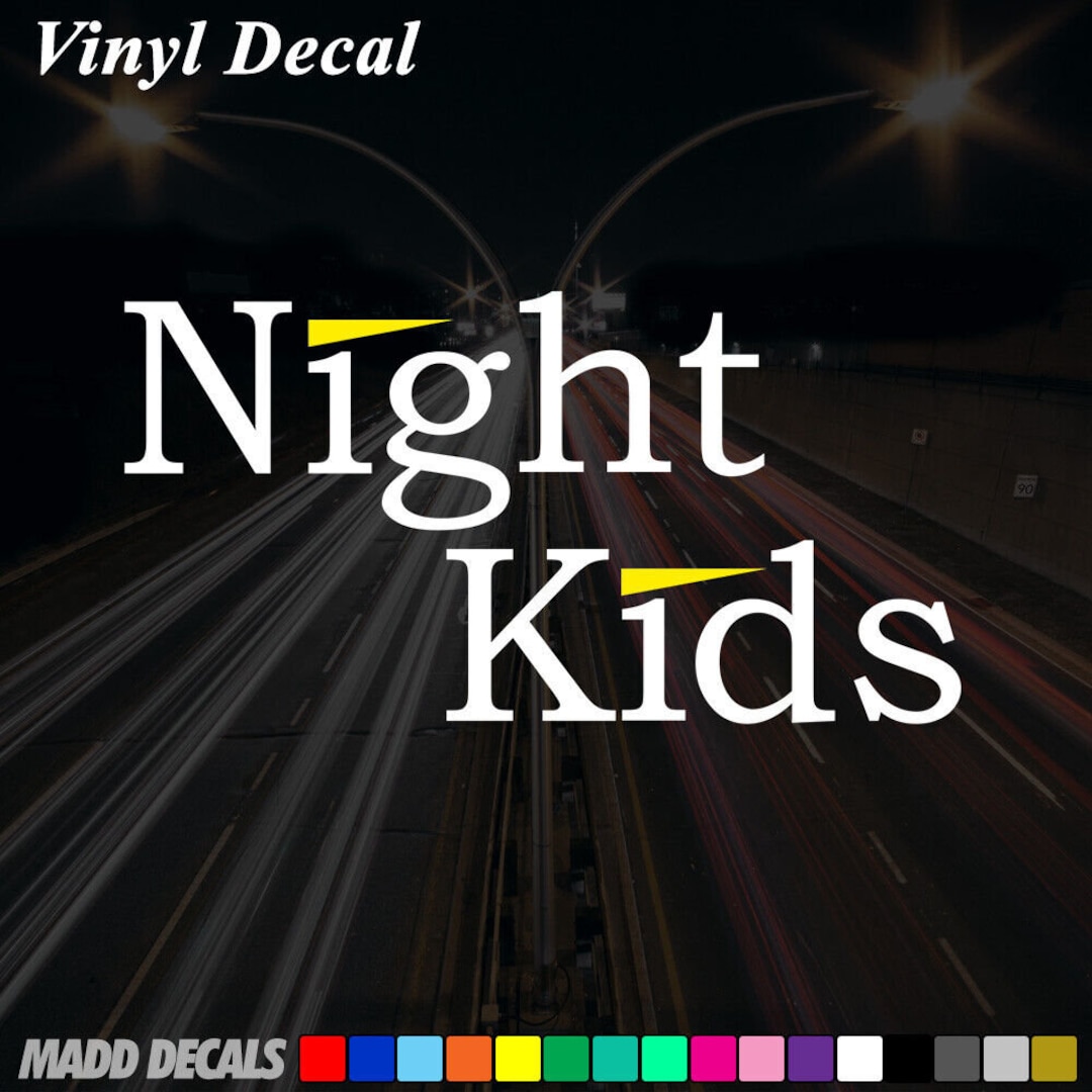 Night Kids Decal Sticker Nightkids Initial D Vinyl - Etsy