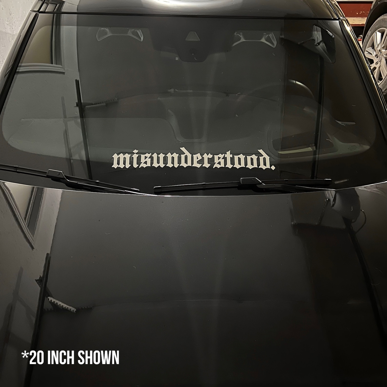 Misunderstood Decal Sticker Windshield Banner Vinyl Car Graphic - Etsy
