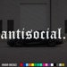 Antisocial Decal Windshield Banner Sticker JDM Sad Boyz Car Window ...