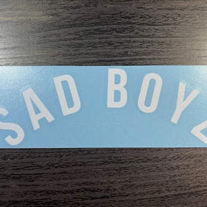 SAD BOYZ Curved Decal: Die Cut Vinyl Sticker - Etsy