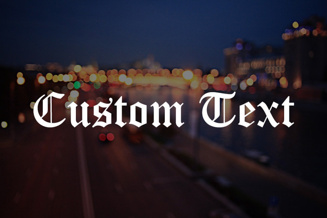 Old English Text Decal Sticker Custom Name Vinyl Die Cut - Etsy