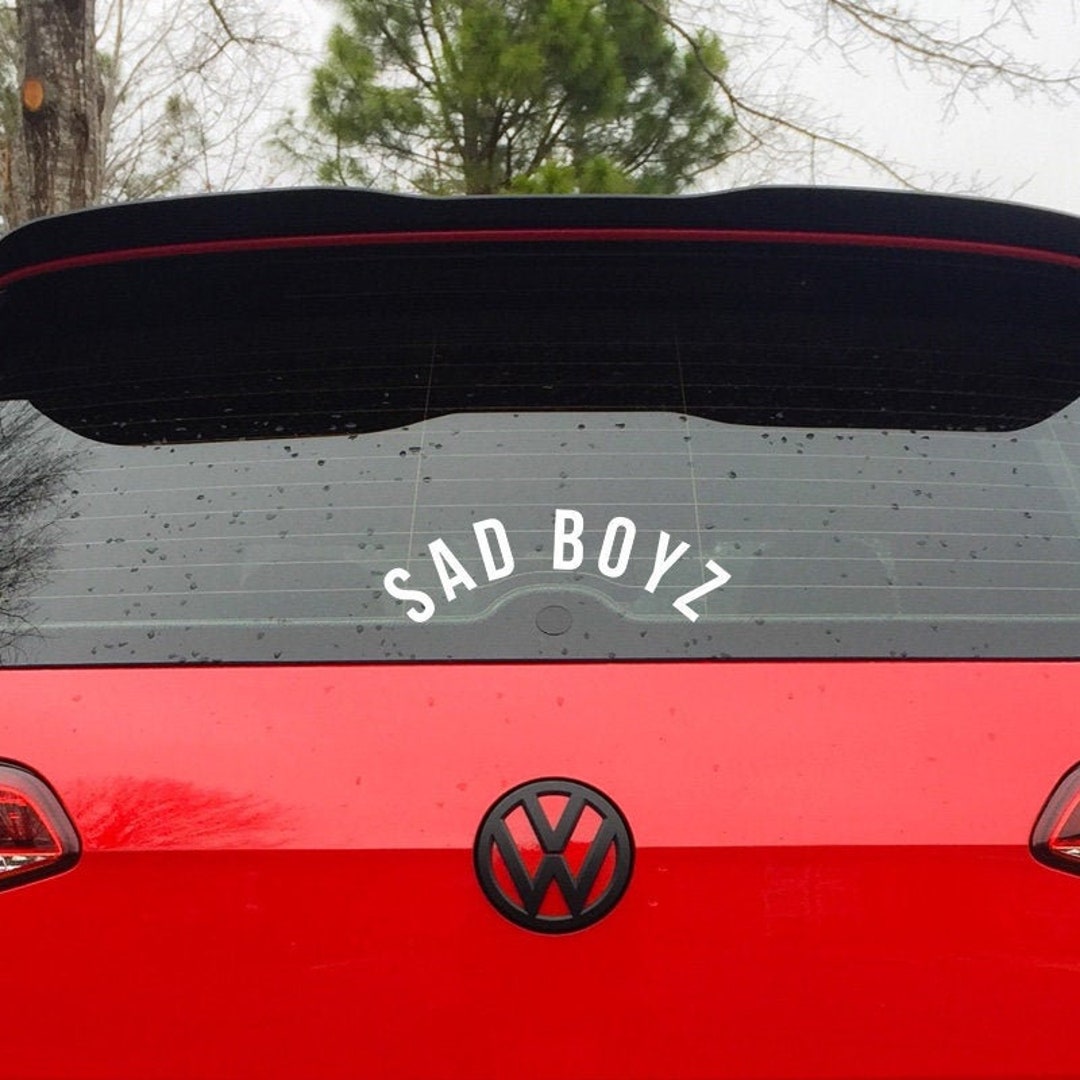 SAD BOYZ Curved Decal: Die Cut Vinyl Sticker - Etsy
