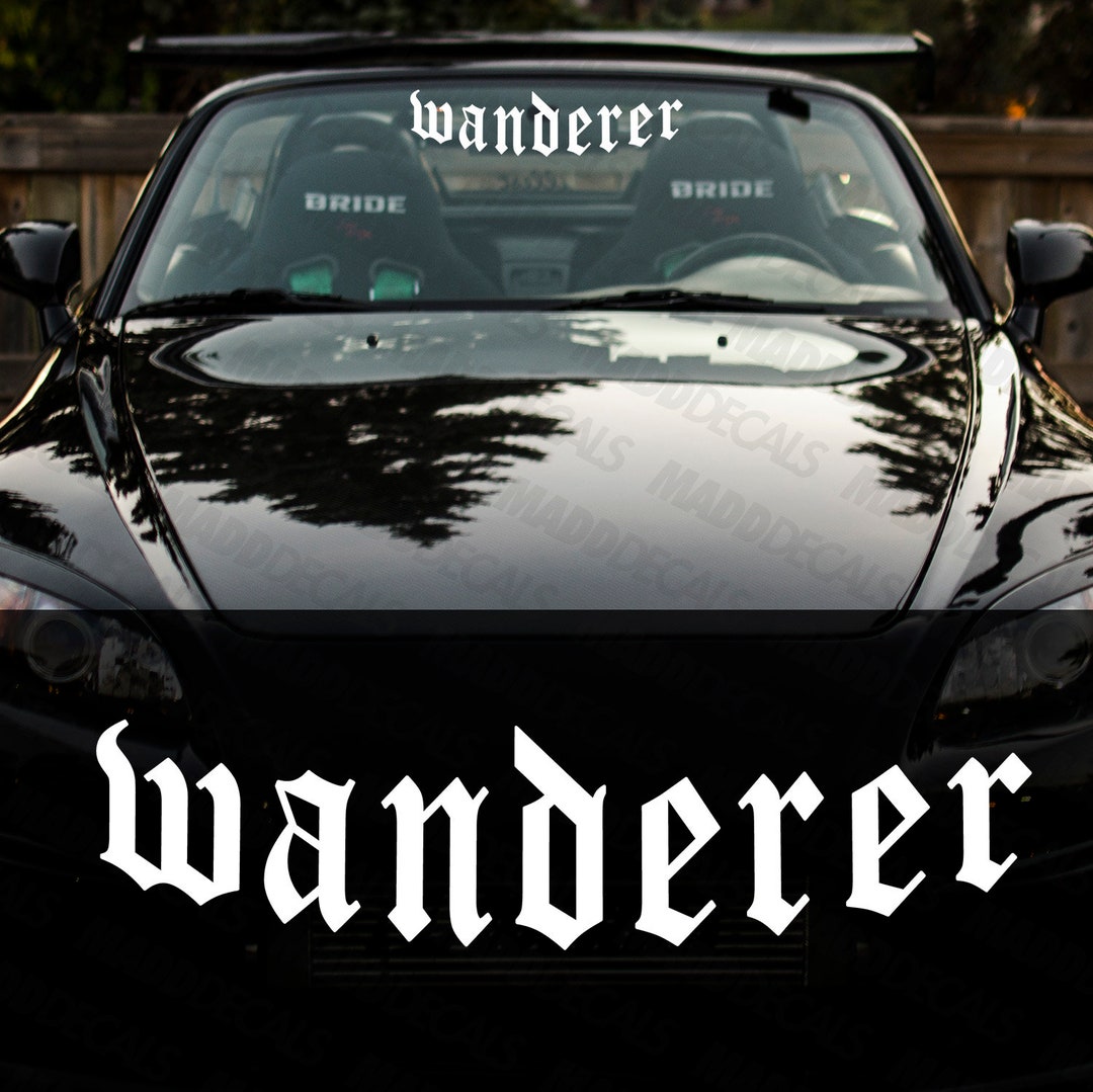 Wanderer Decal Banner Windshield Window JDM Sticker - Etsy