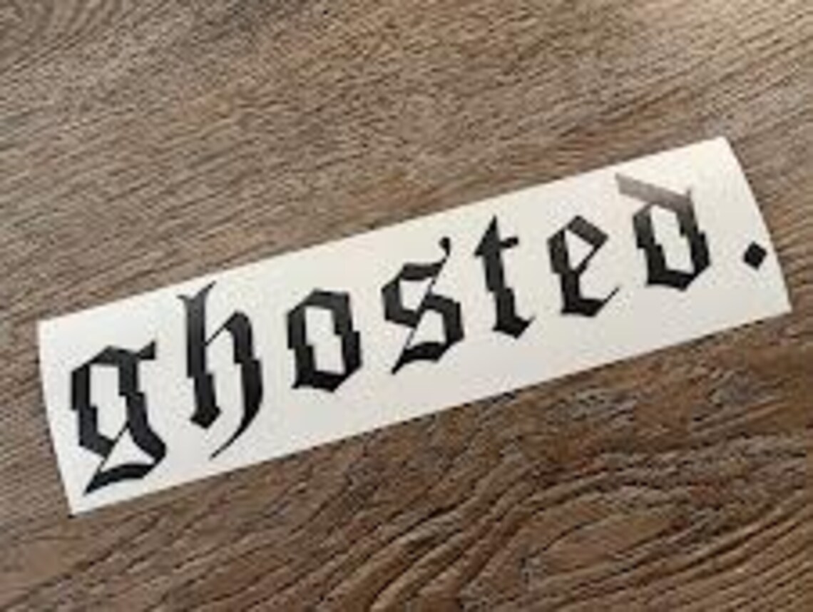Ghosted. Vinyl Car Windshield Decal | Automotive Grade - Etsy