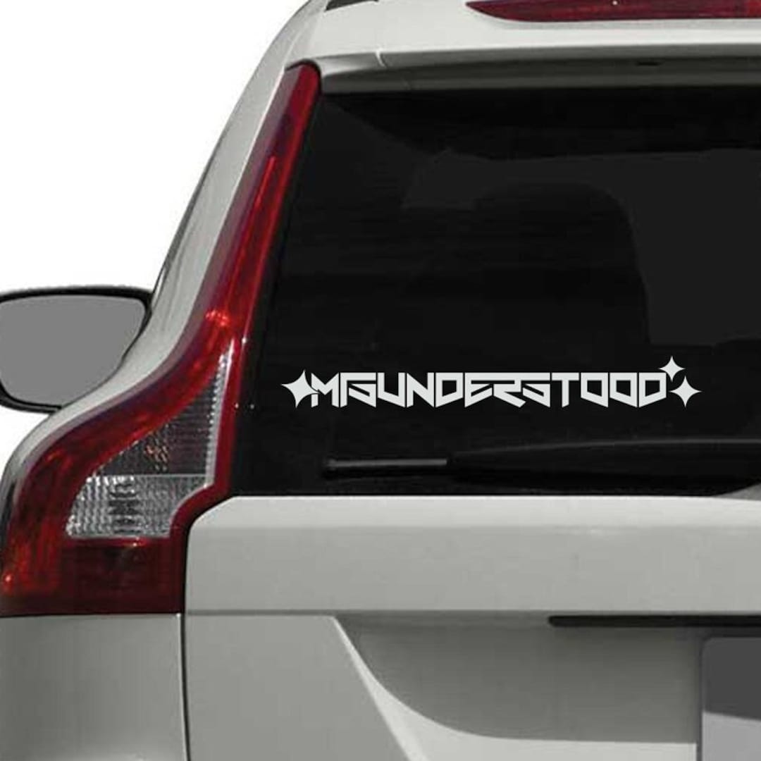 Misunderstood Decal Sticker Windshield Banner JDM Style Car Graphic - Etsy