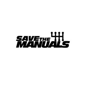 Save the Manuals Decal Sticker Vinyl Die Cut Car Enthusiast 6 Speed ...