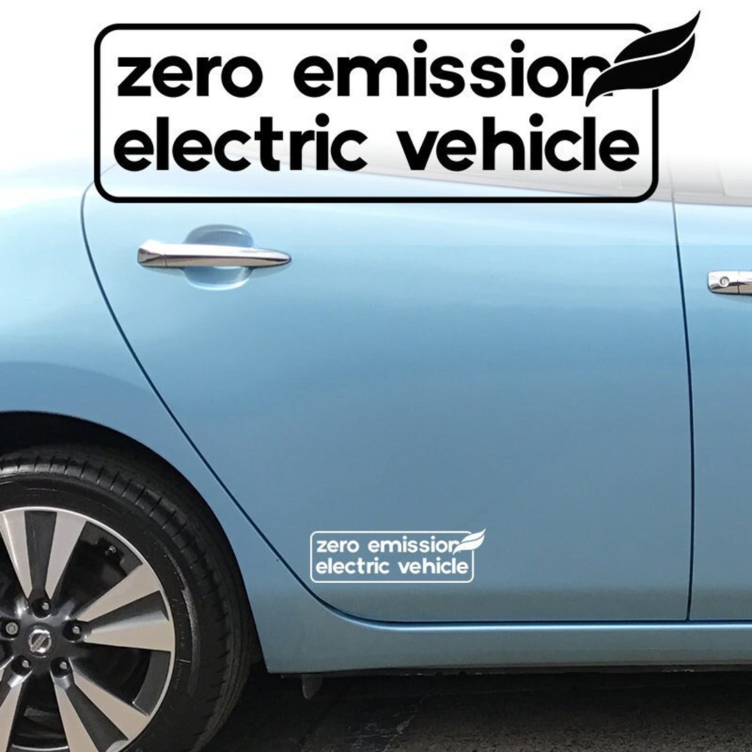 Zero Emissions Electric Vehicle Sticker Decal EV Car Window Decal - Etsy