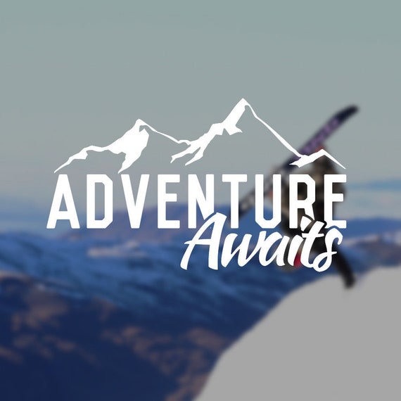 Adventure Awaits Decal Sticker Travel Wanderlust Explorer PNW | Etsy