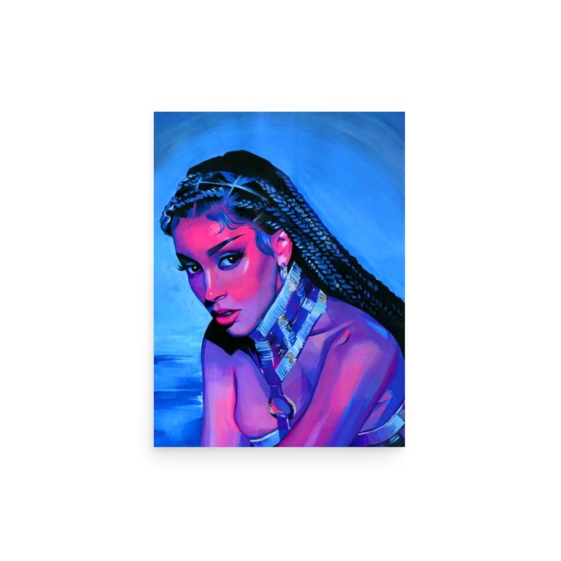 Doja Cat Art Print: Pop Culture Female Rap Poster - Etsy