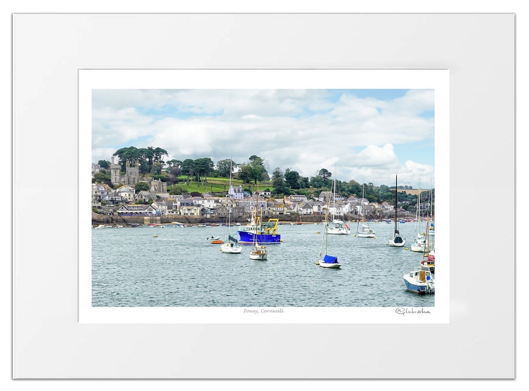 Fowey Cornwall Art Print, Poster, Picture, Home Wall Decor Painting. St ...