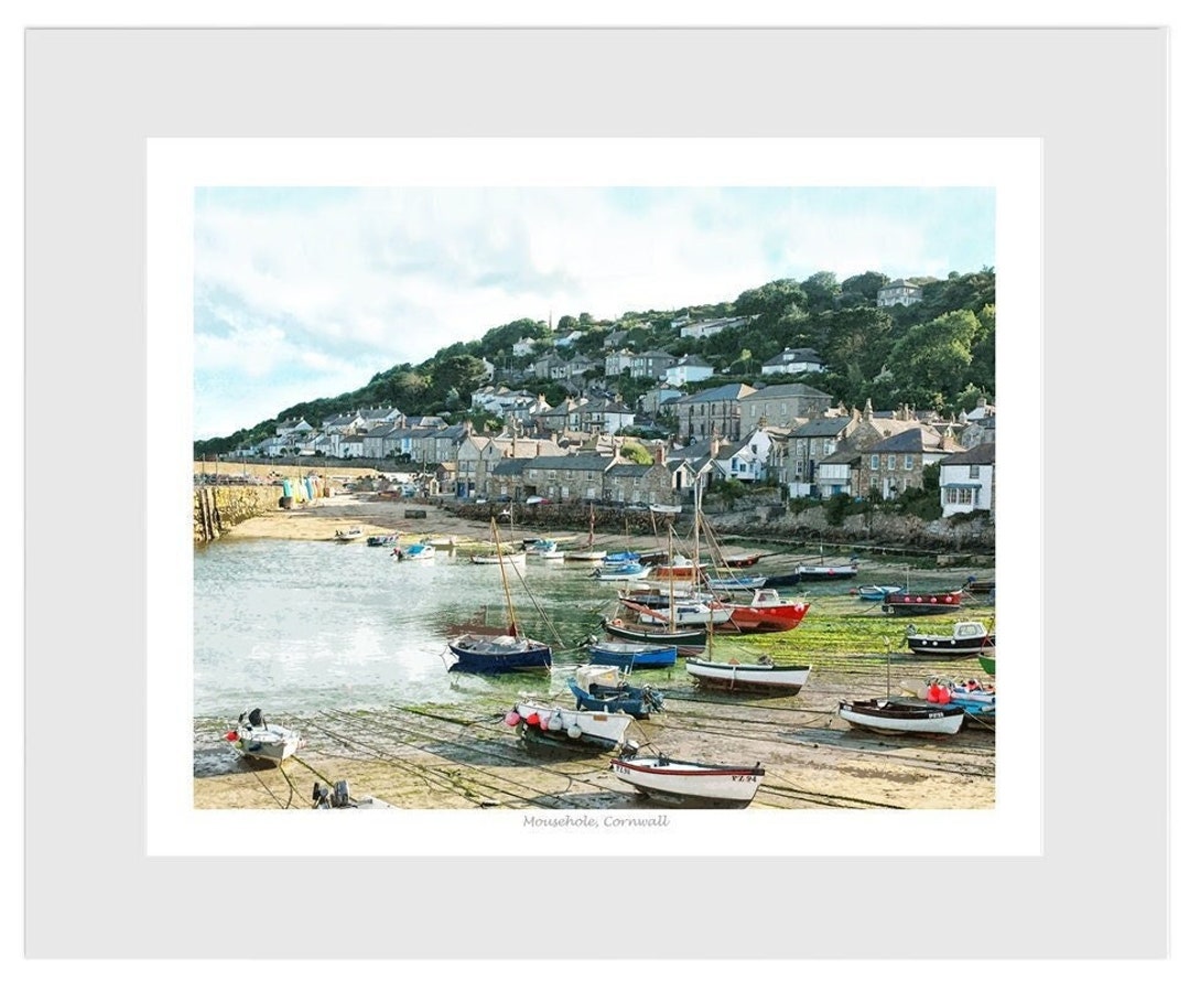 Mousehole, Cornwall Art Print, Poster Picture. Home Wall Decor ...