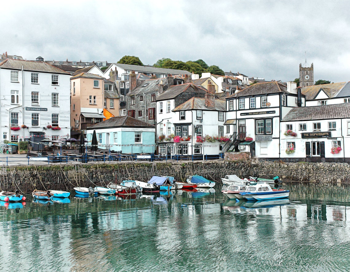 Falmouth Harbour Cornwall Art Print Picture Home Wall Art Decor Limited ...