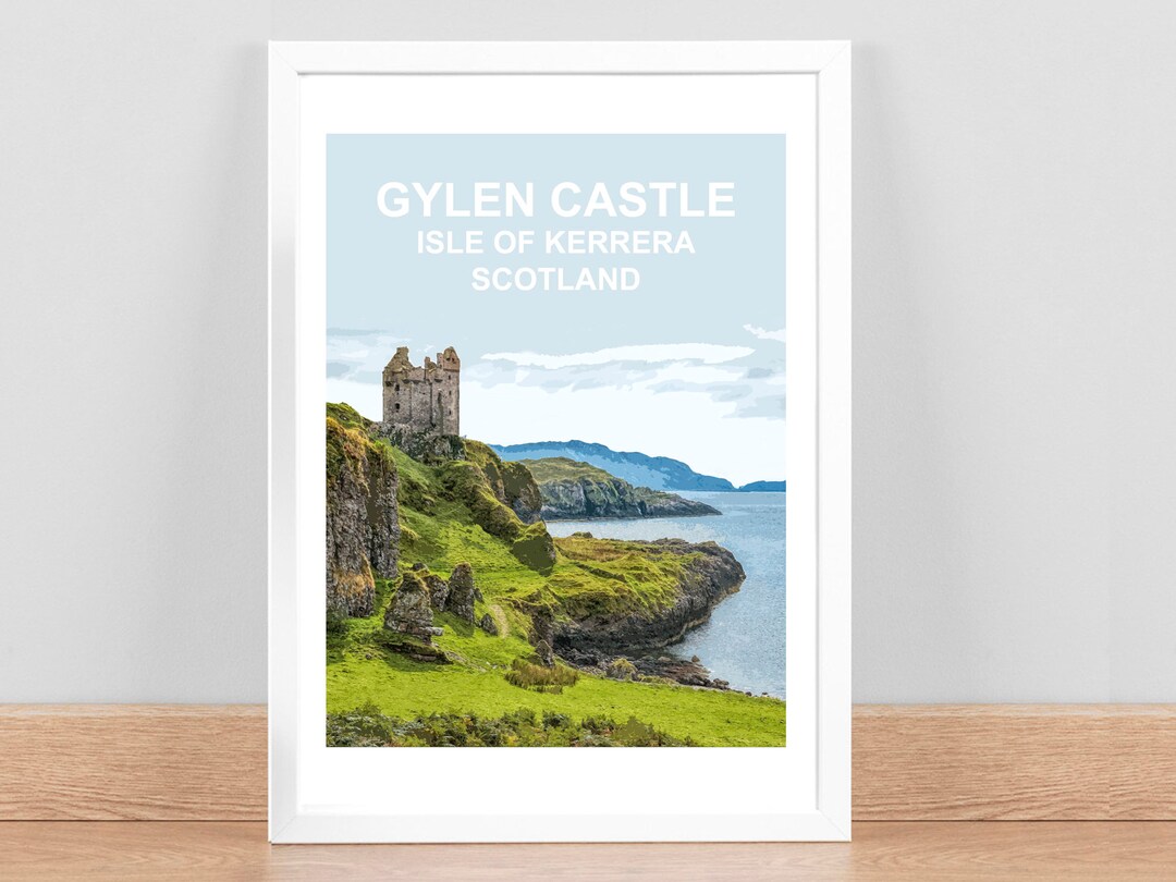 Gylen Castle, Isle of Kerrera, Schottland Kunstdruck, Reiseposter, Bild ...
