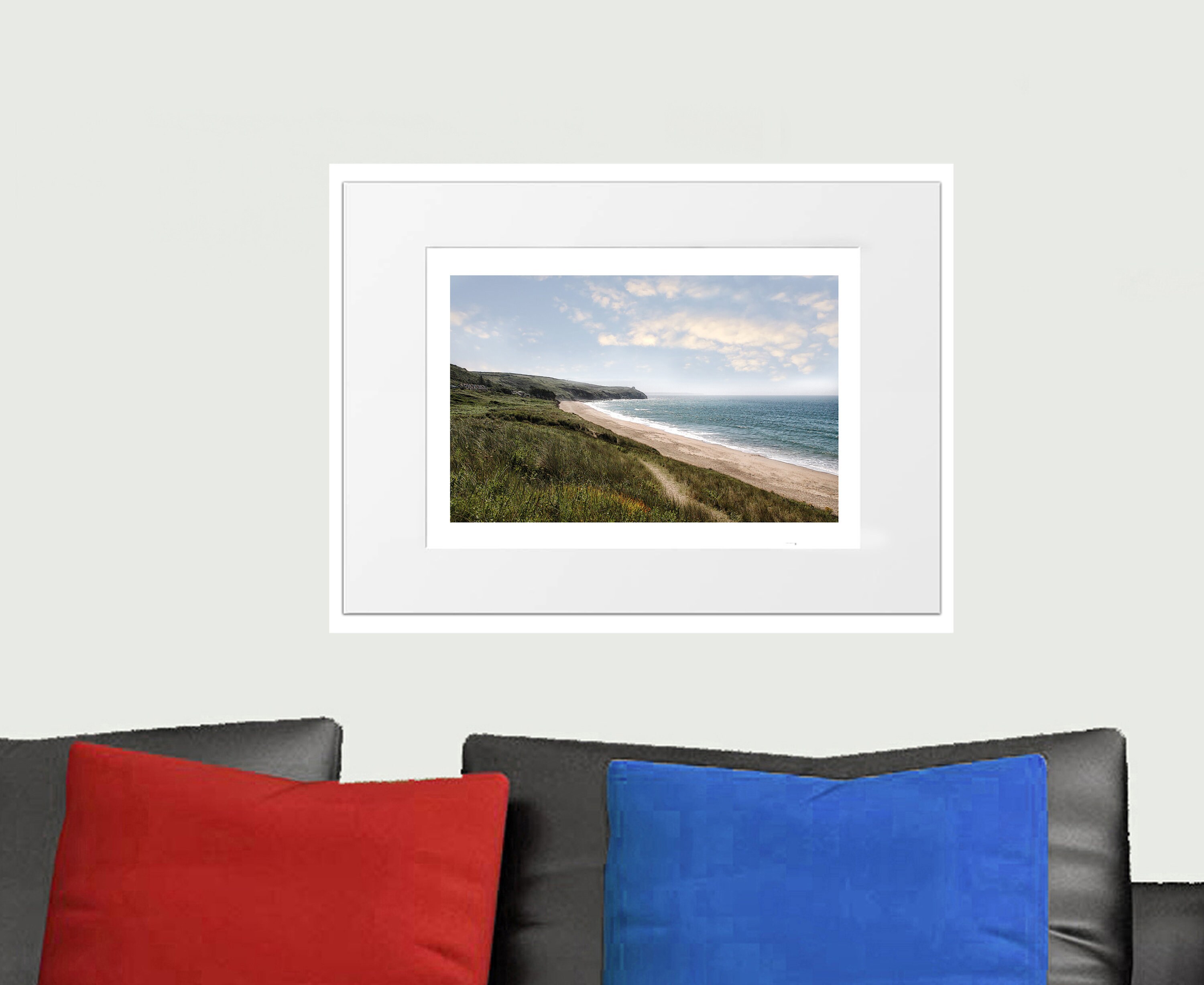 Praa Sands, Cornwall Art Print, Picture. Mounts Bay. Limited Edition ...
