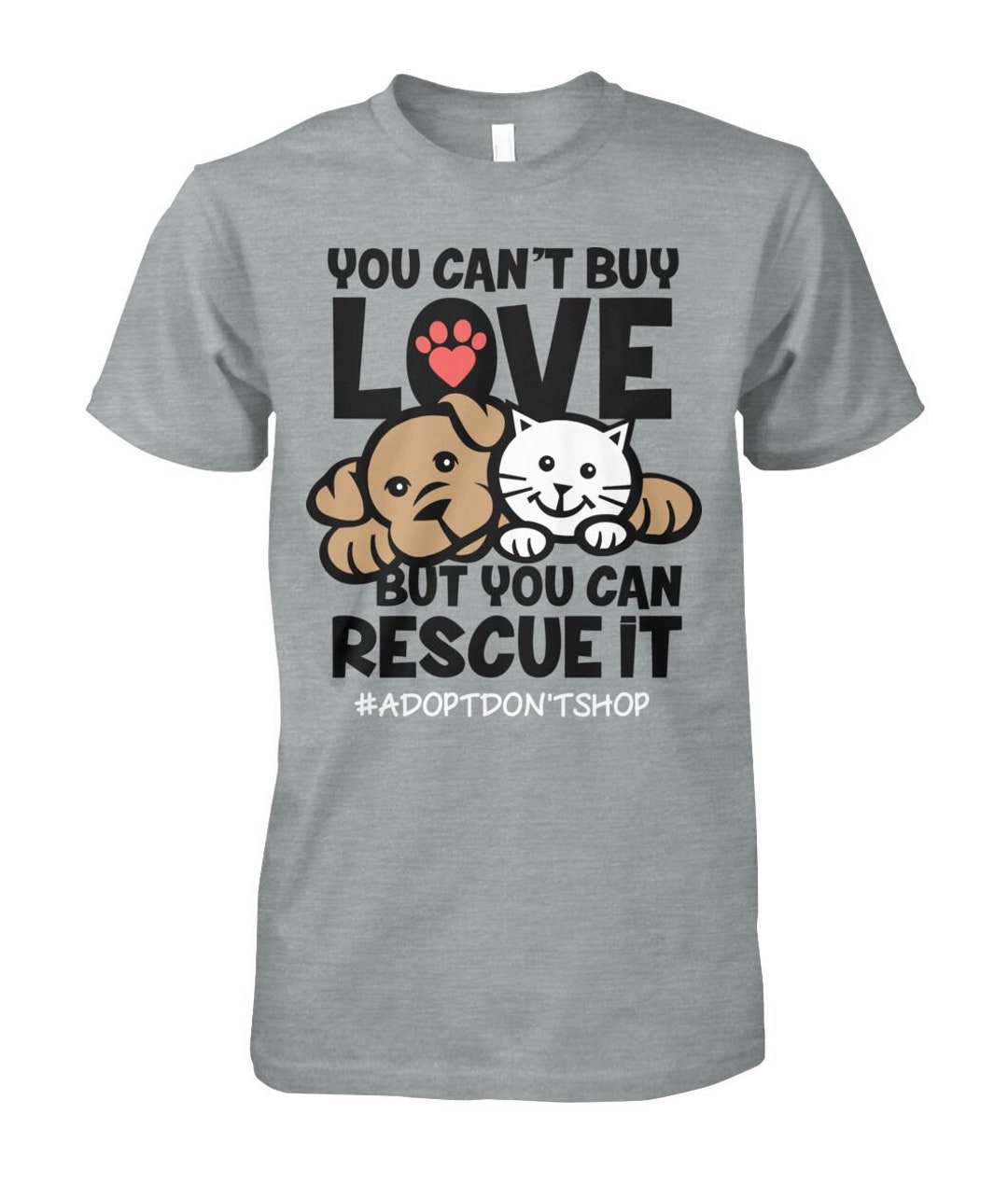 Dog Rescue Tee, Cant Buy Love Tee, Dog Rescue Shirt, Cat Rescue, Cat ...
