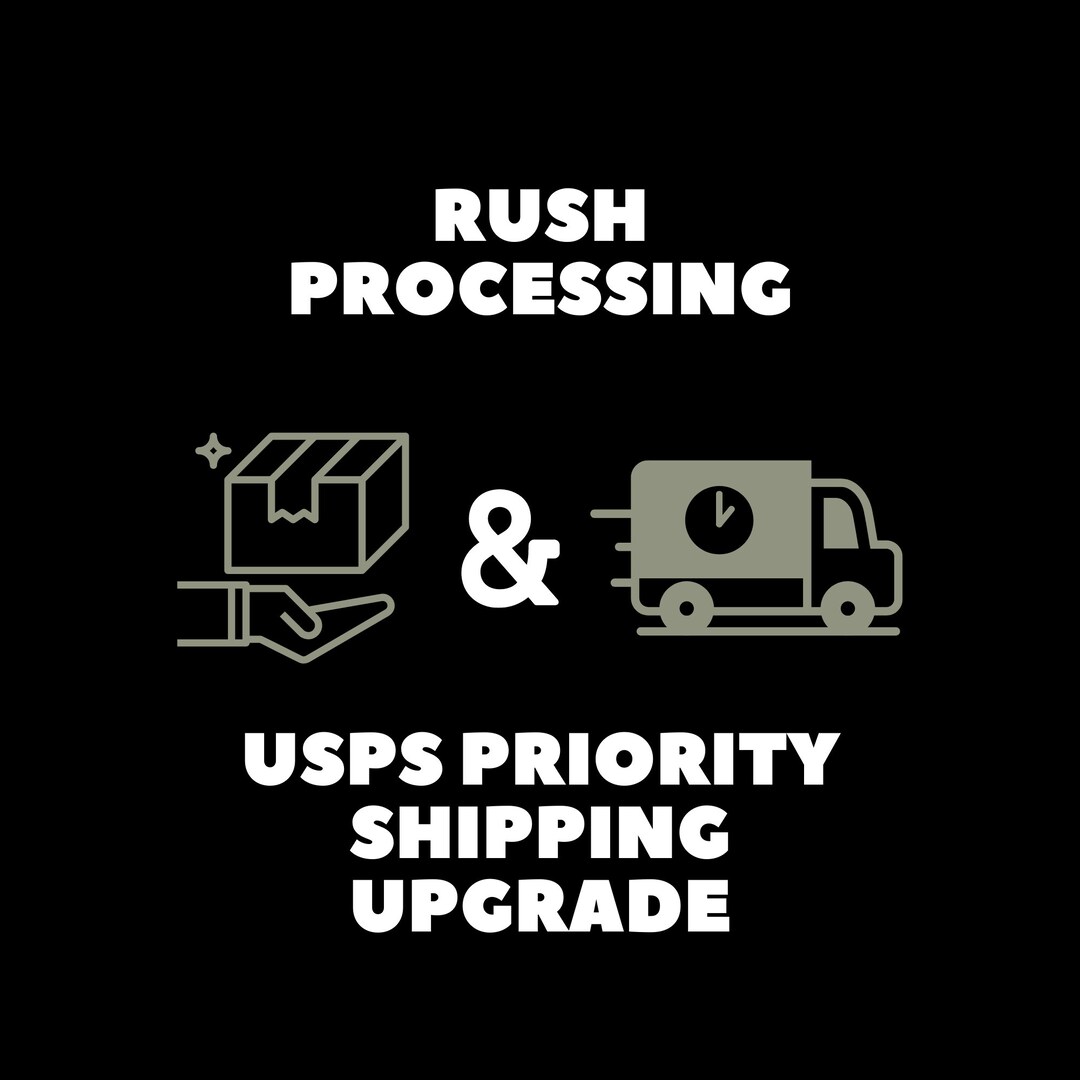 Rush Processing + USPS Priority Mail Options - Etsy