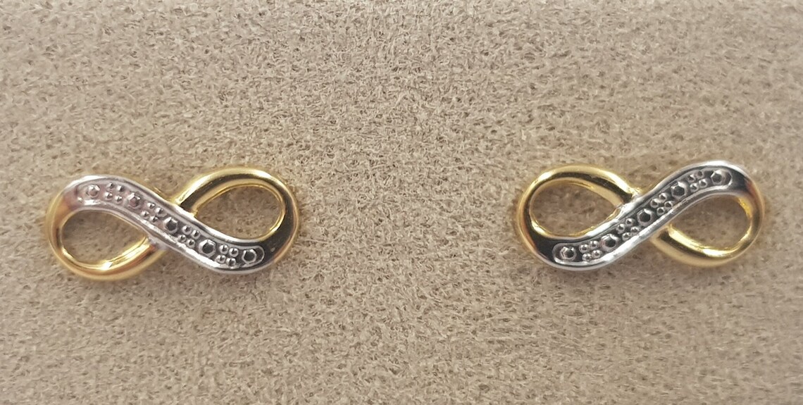 Gold Infinity Earrings Gold Infinity Earrings Studs Infinity Studs in ...