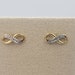 Gold Infinity Earrings Gold Infinity Earrings Studs Infinity Studs in ...