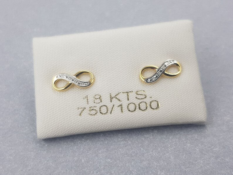 Gold Infinity Earrings Gold Infinity Earrings Studs Infinity Studs in ...