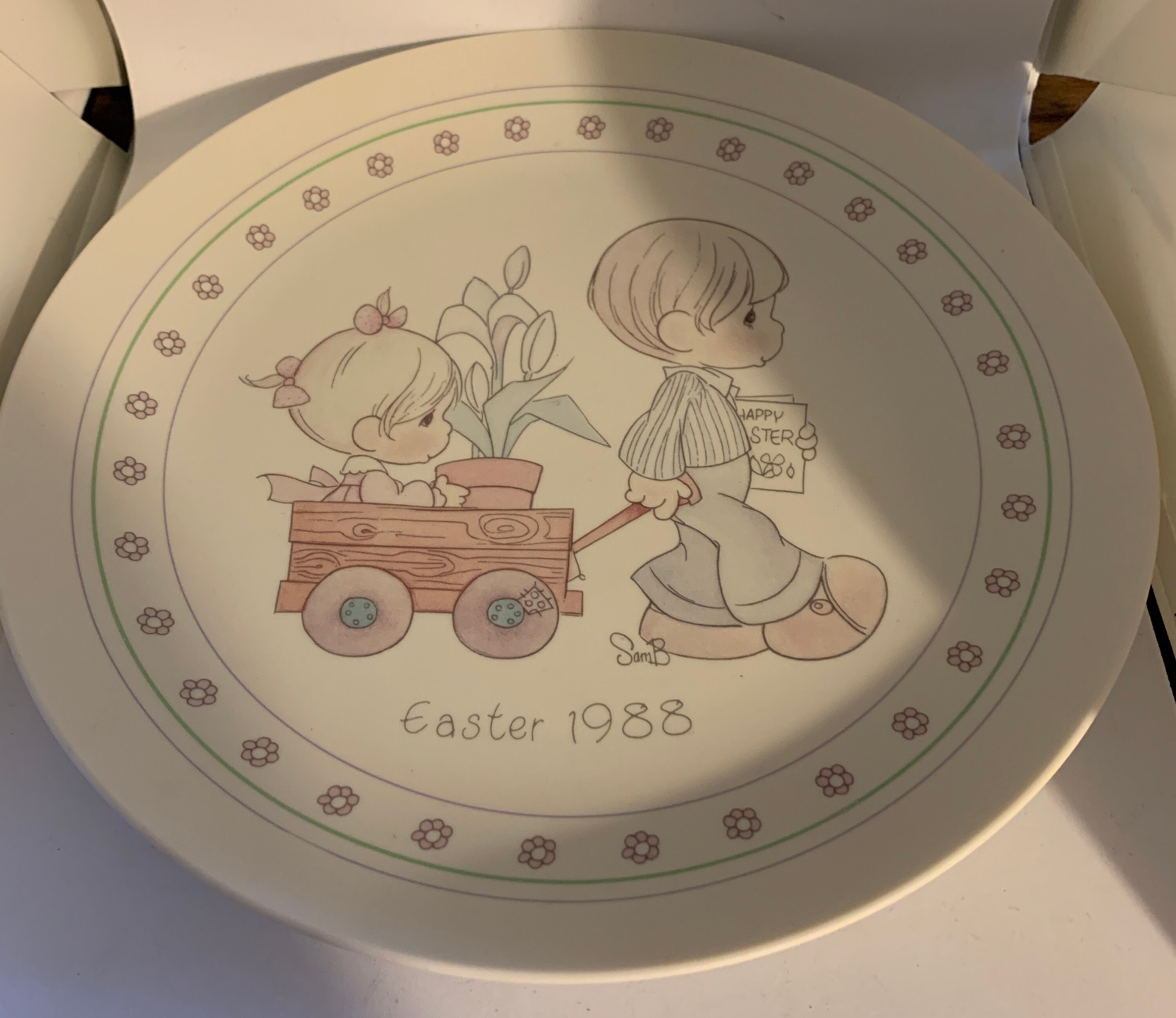 Easter 1988 Collector Plate- Precious Moments - Etsy