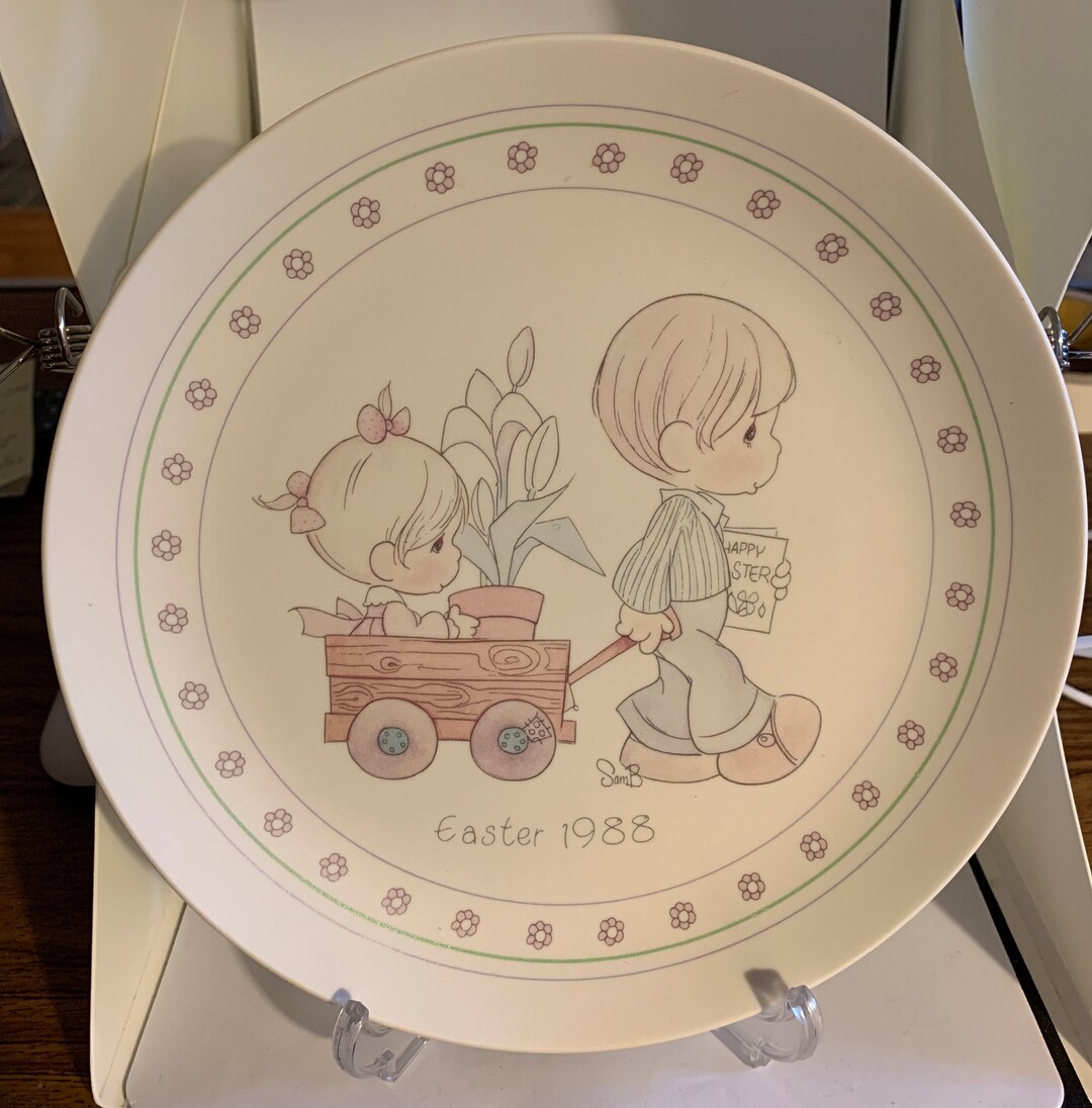 Easter 1988 Collector Plate- Precious Moments - Etsy