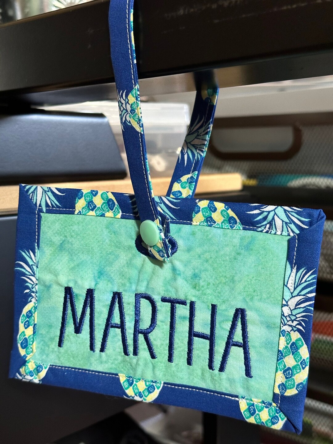 Wheelchair, Walker, Stroller Tag - Handmade Cloth With Snap - Etsy
