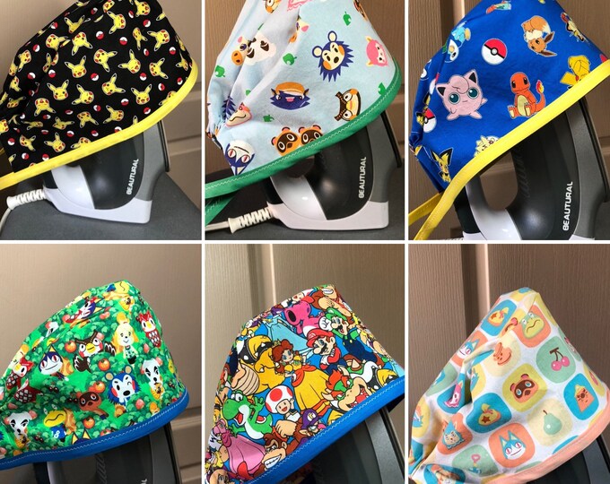 Gamer Scrub Cap - Legend of Zelda, Minecraft, Pokemon Surgical Hat ...