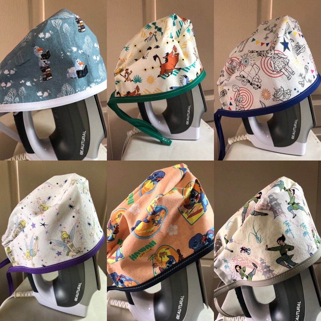 Disney Friends Scrub Cap Surgical Hat Ties Handmade Cotton - Etsy