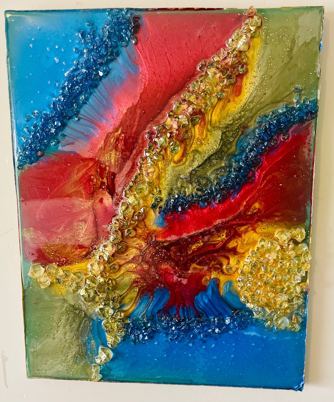 Textured Rainbow Art - Etsy