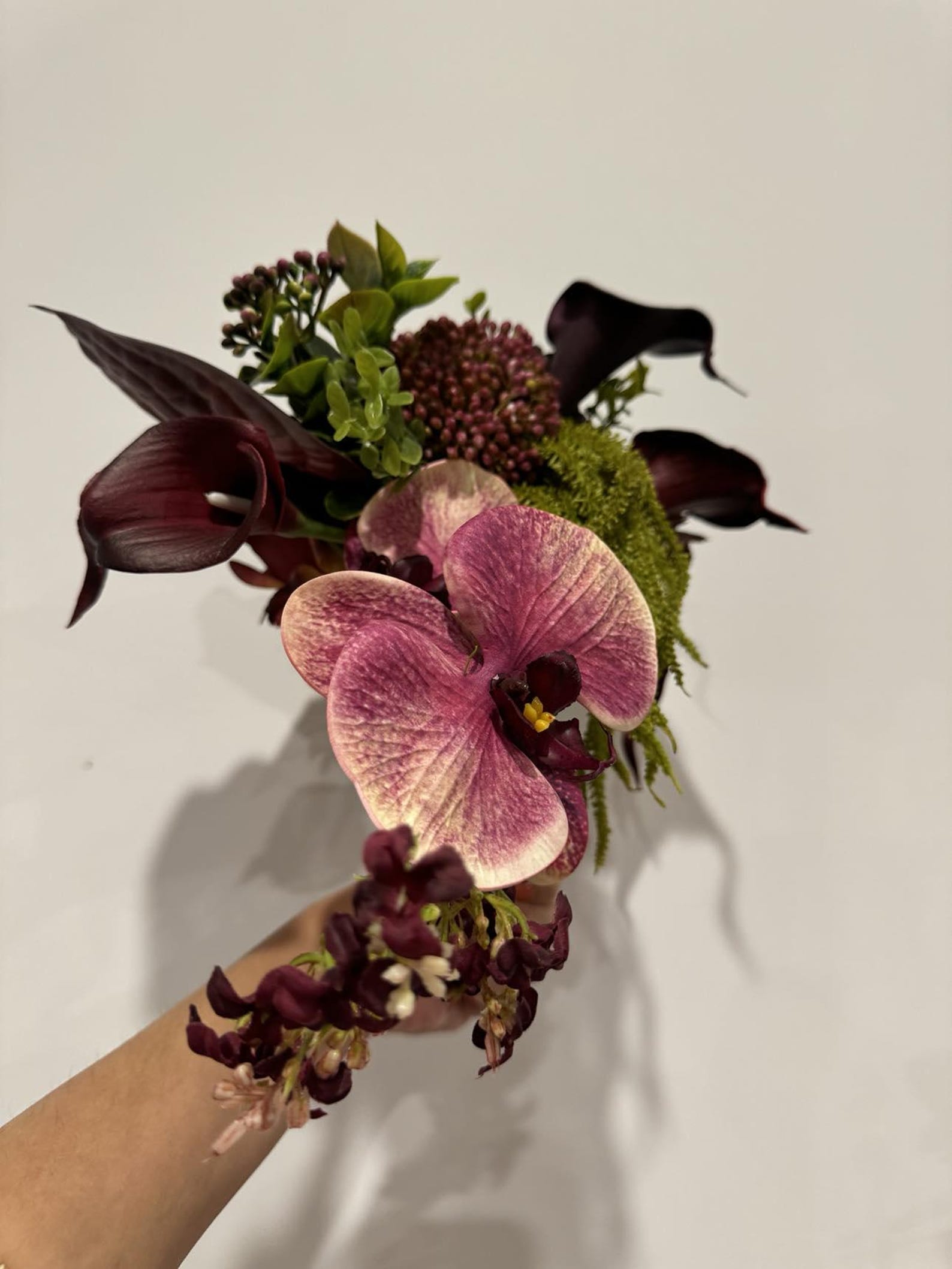 Handmade 'petite Maroon' Bridal Floral Bouquet - Deep Sensual Colours ...