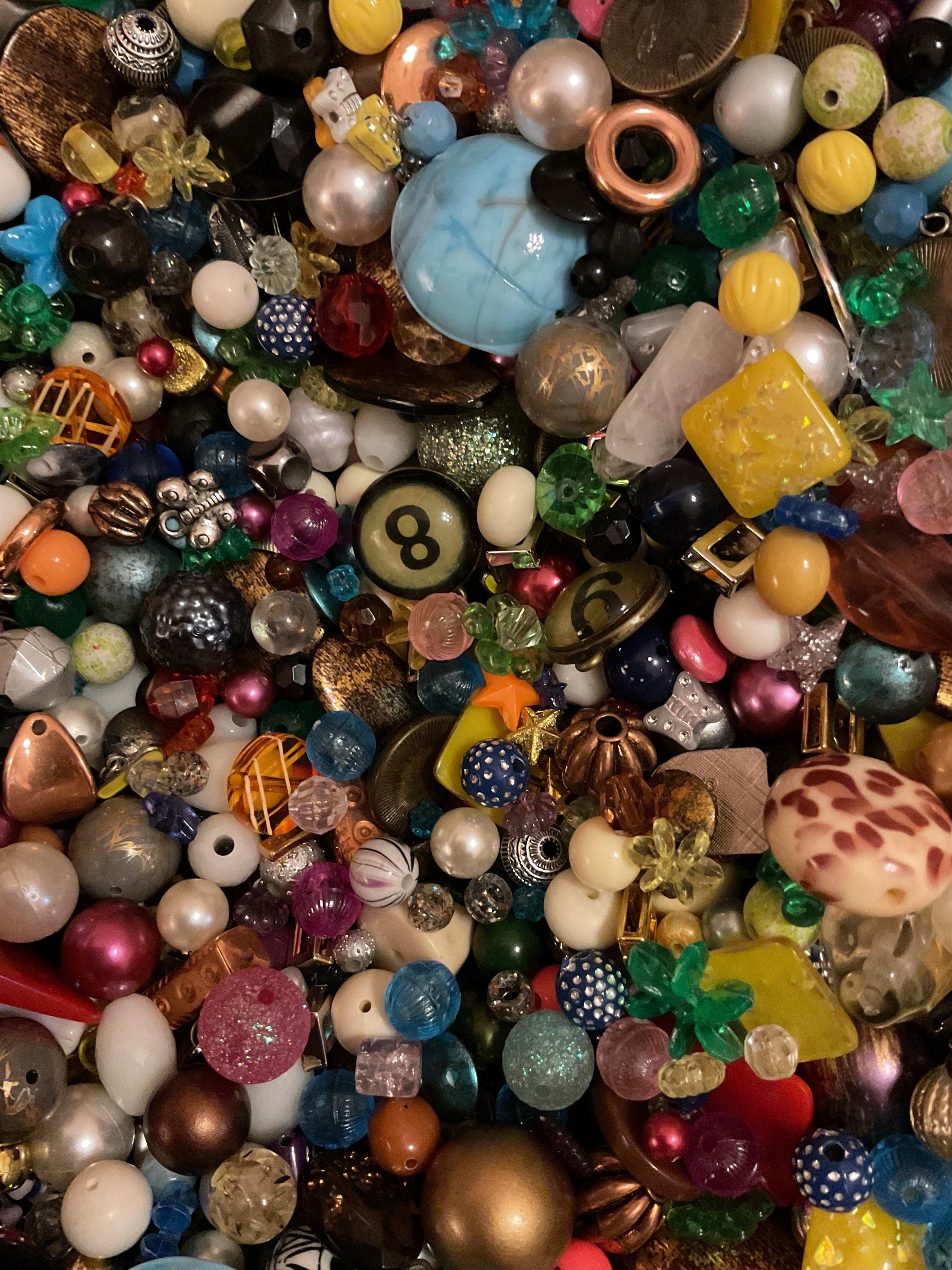 Bead Soup Mix: Vintage & New Acrylic, Glass, Metal Beads - Etsy